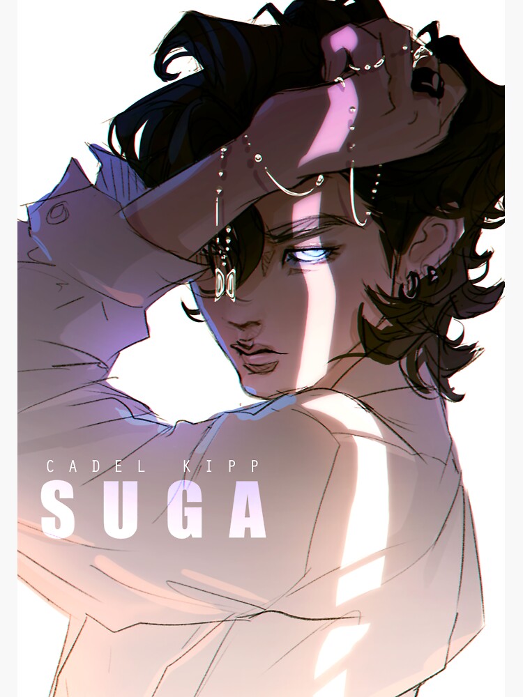 "SUGA" Sticker for Sale by CADEL-KIPP | Redbubble