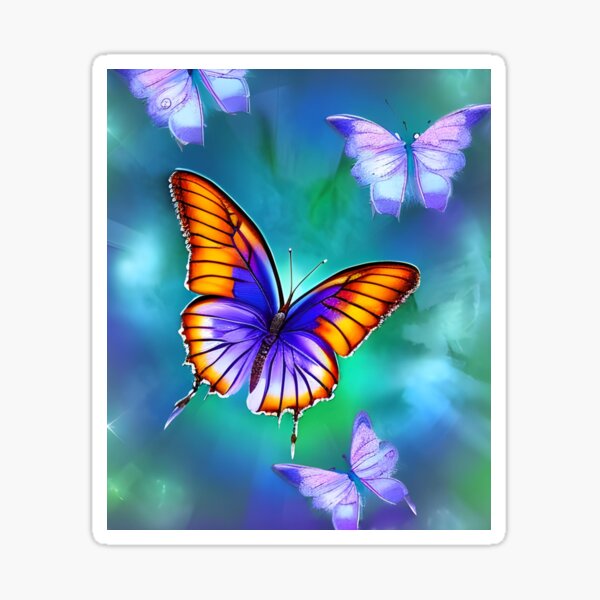 "Most beautiful butterfly" Sticker for Sale by CorneliusDesign | Redbubble