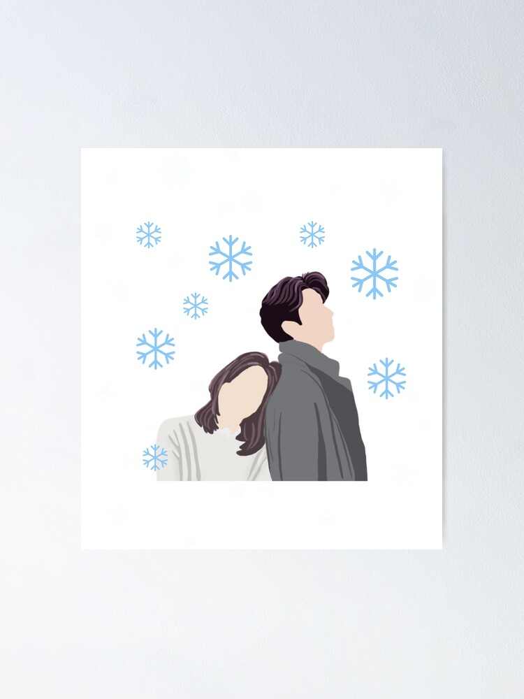 "The Lonely and Great God with snowflake background" Poster for Sale by ...