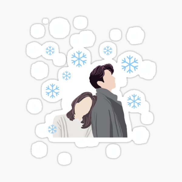 "The Lonely and Great God with snowflake background" Sticker for Sale ...