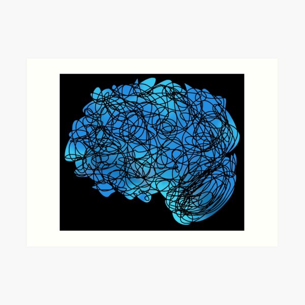 "Blue Colorful Mental Health Psychology Psych Brain Cerebral Cerebrum ...