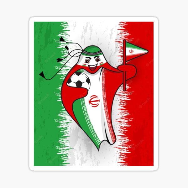 "Mascot World Cup 2022 National Iran Soccer, Retro Iran Football, Iran ...