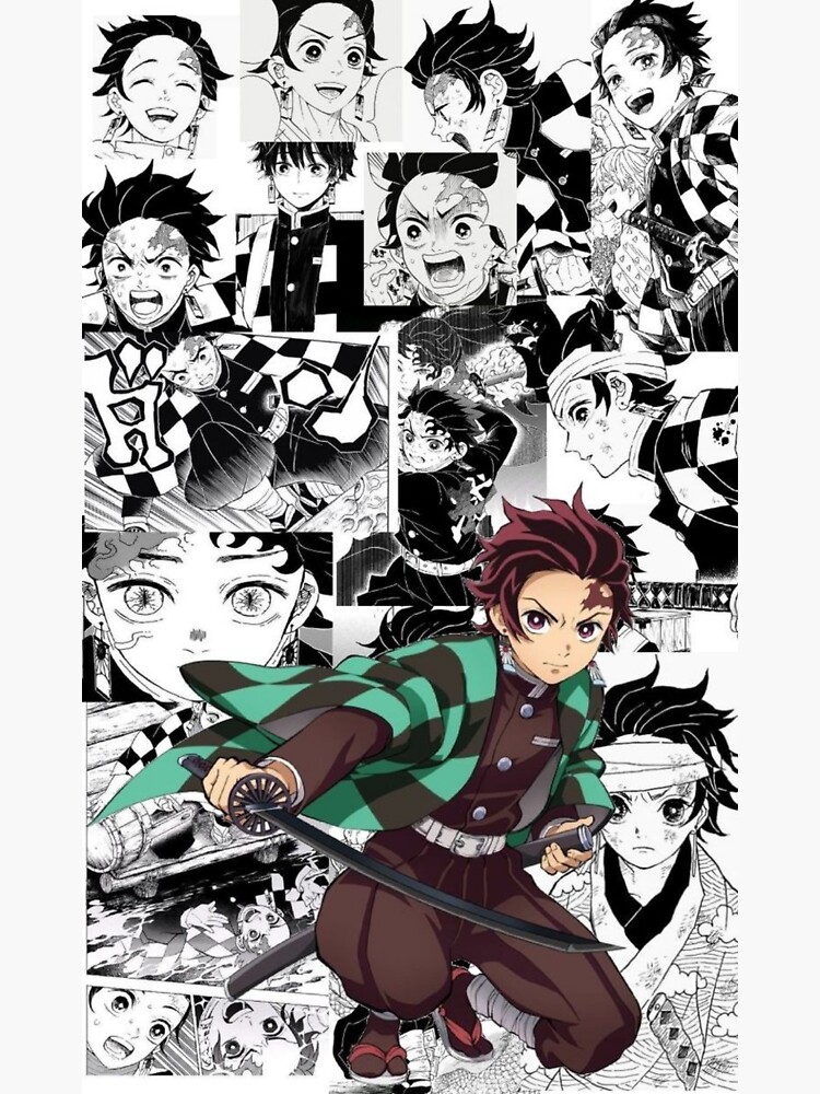 "Tanjiro collage" Sticker for Sale by DarshanCreation | Redbubble