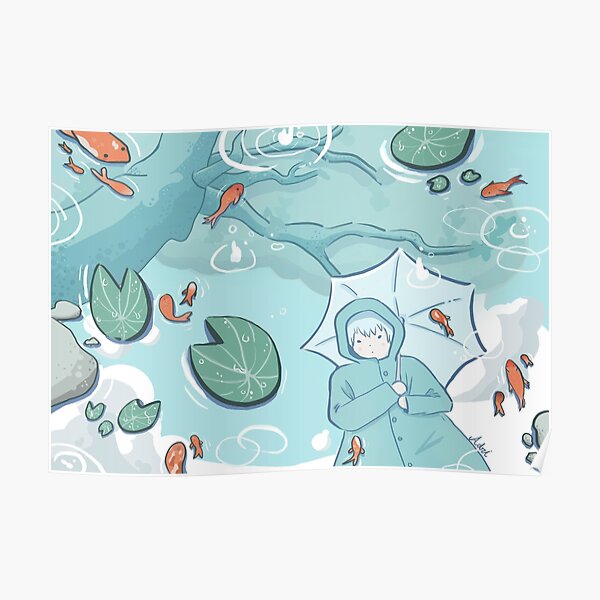 "fish puddle" Poster for Sale by JucceeGoosey | Redbubble