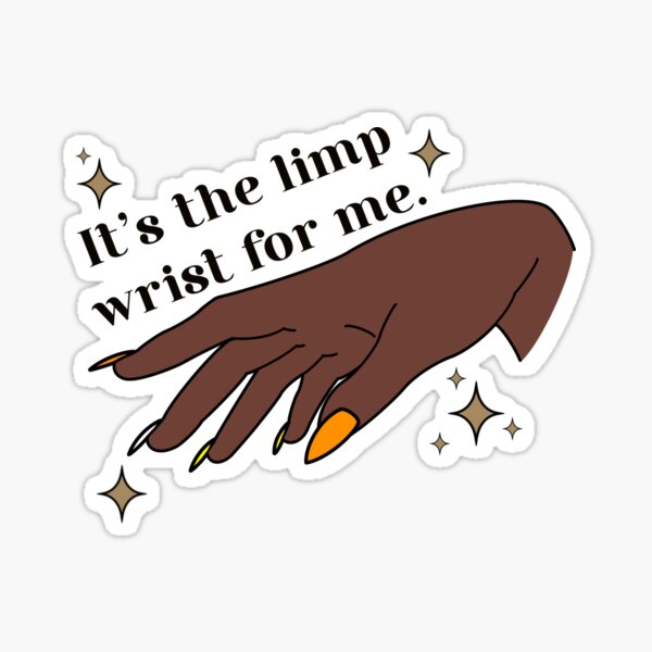 "Maverique Limp Wrist" Sticker for Sale by AdelinaGray | Redbubble
