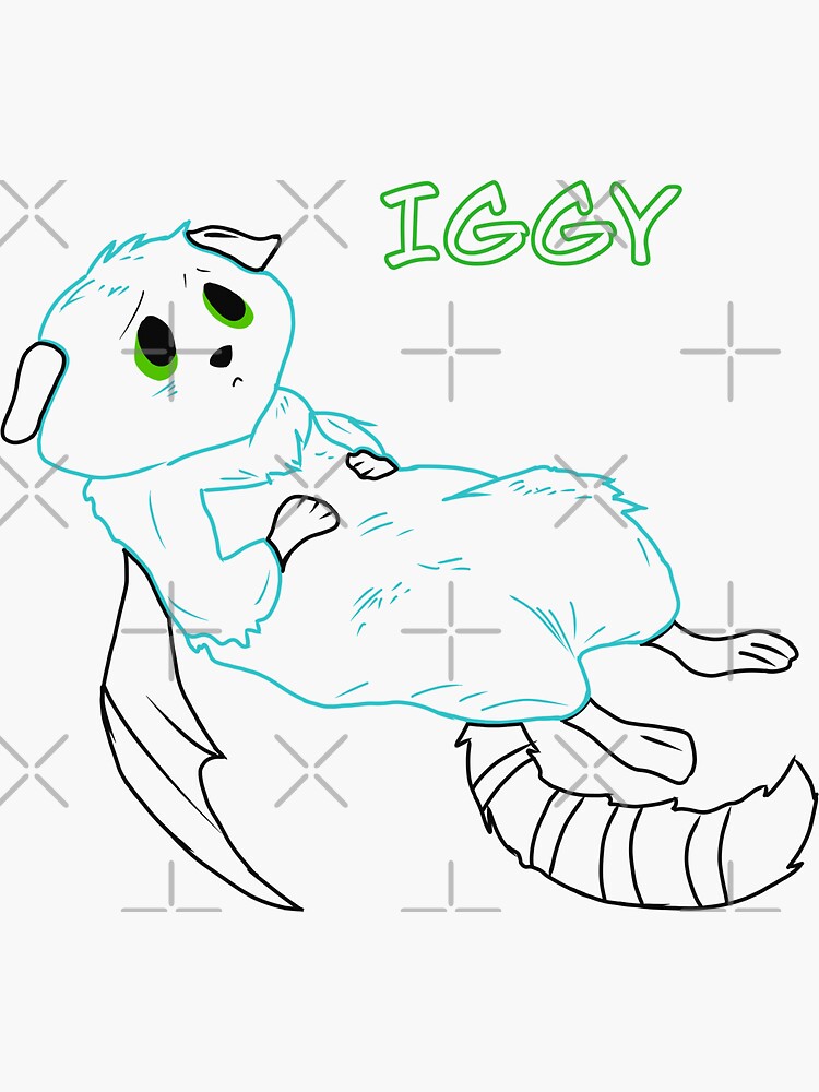"Iggy the Imp" Sticker for Sale by ArtBooklover | Redbubble