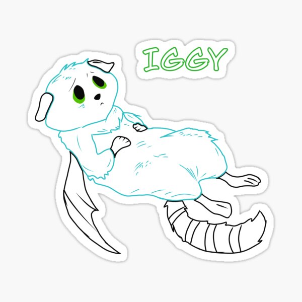 "Iggy the Imp" Sticker for Sale by ArtBooklover | Redbubble