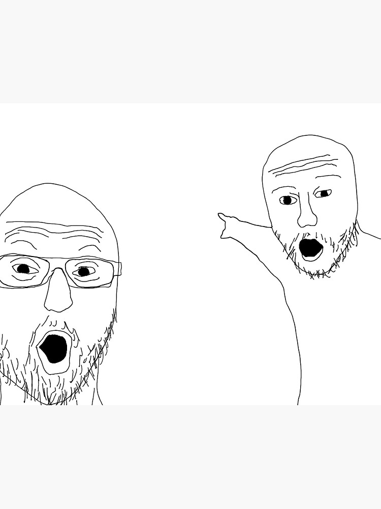 Soyjak Canvas Print For Sale By Scringybungus Redbubble