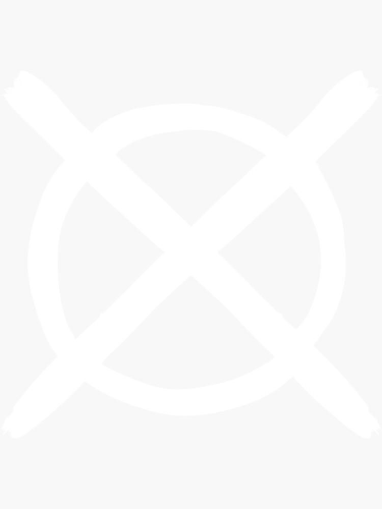 "Marble Hornets Operator Symbol (White)" Sticker for Sale by havensea ...