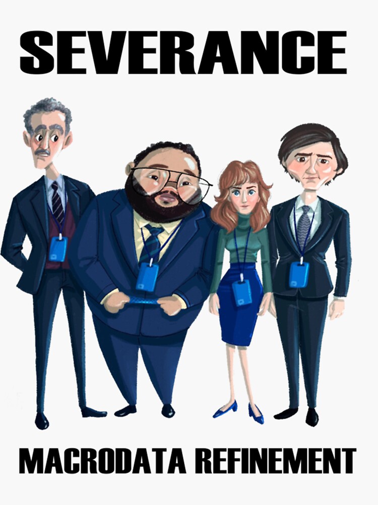 "Severance Lumon macrodata refinement " Sticker for Sale by GertiDesigns | Redbubble