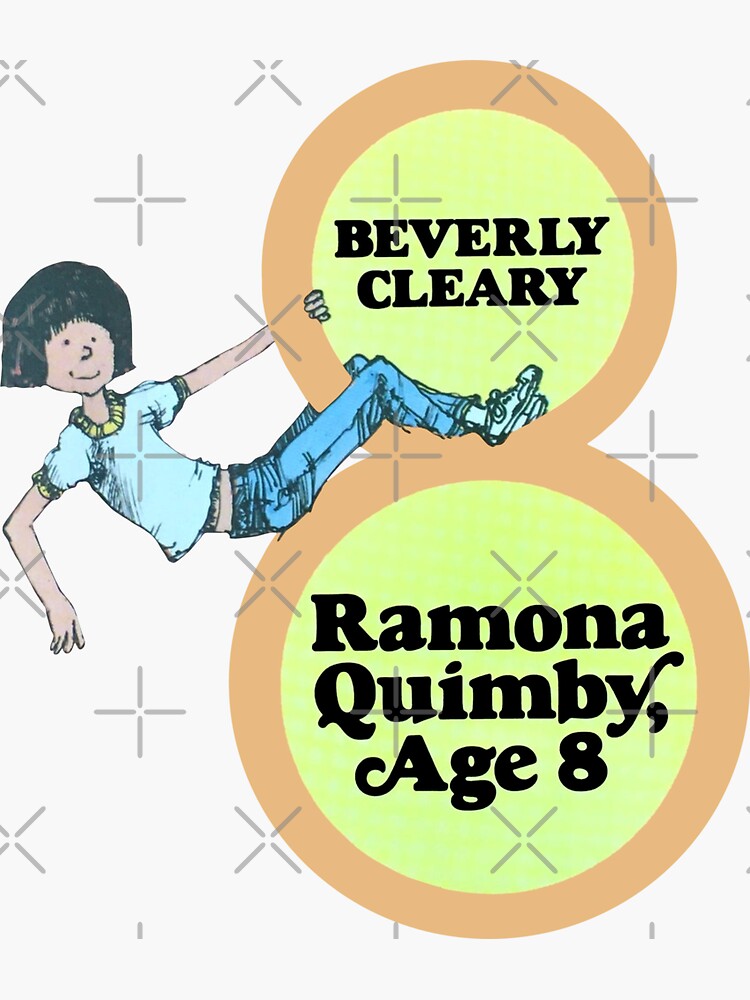 "Ramona Quimby, Age Eight classic vintage cover illustration" Sticker ...