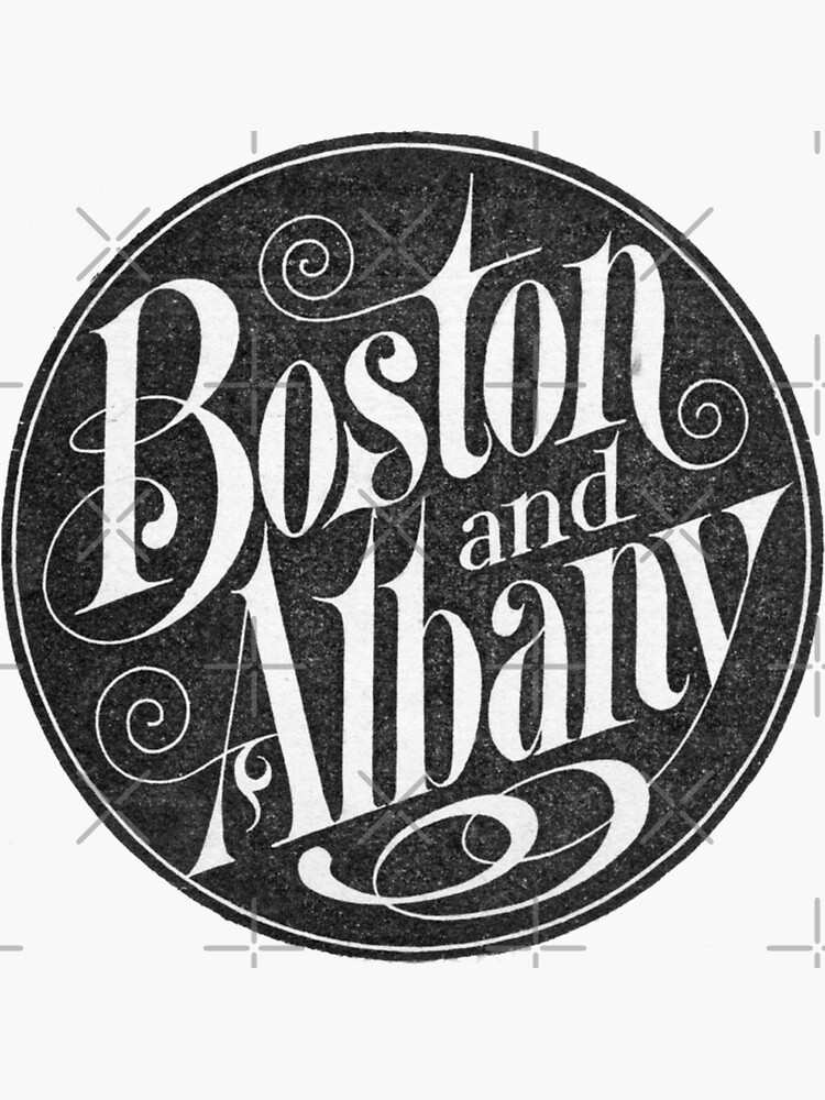 "Retro Boston and Albany Railroad" Sticker for Sale by DLutfy | Redbubble