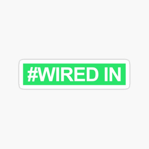 Programming Meme Wired In Sticker Sticker For Sale By Developerfriday Redbubble