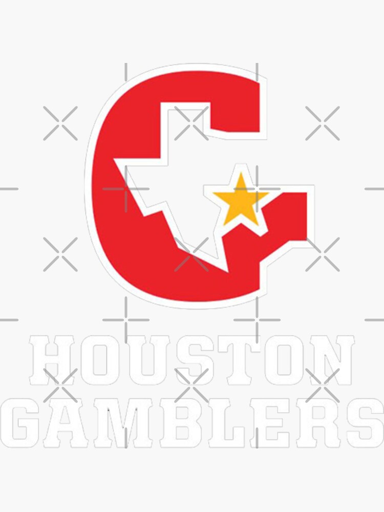 "Houston Gamblers Team - Usfl " Sticker for Sale by DLutfy | Redbubble