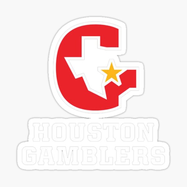 "Houston Gamblers Team - Usfl " Sticker for Sale by DLutfy | Redbubble