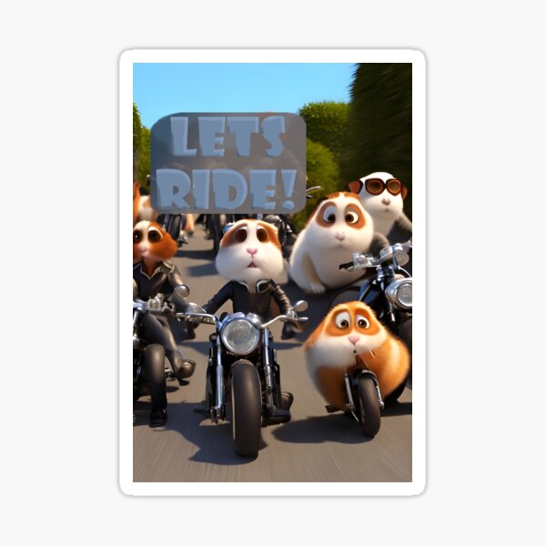 "Lets Ride!" Sticker for Sale by Parody-is-King | Redbubble