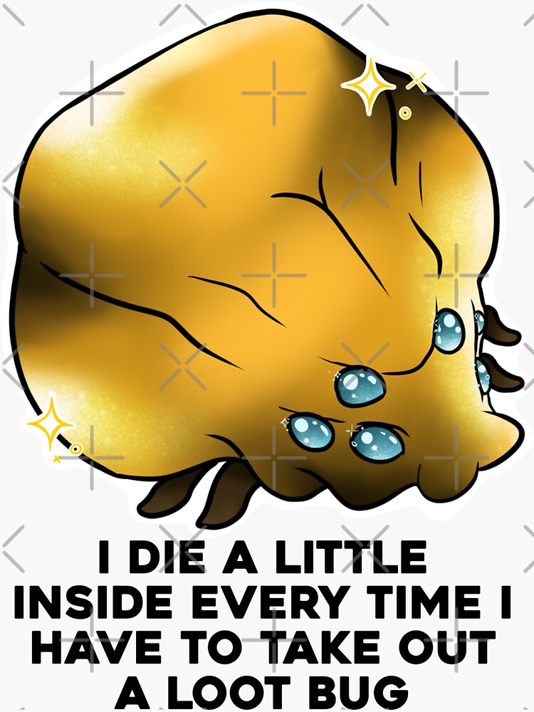 "DRG- Golden Loot Bug" Sticker for Sale by Sxtxnic-Bunny | Redbubble