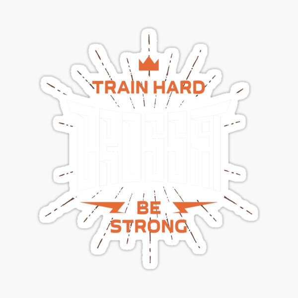 "Crossfit Train Hard" Sticker for Sale by yourworldusa | Redbubble
