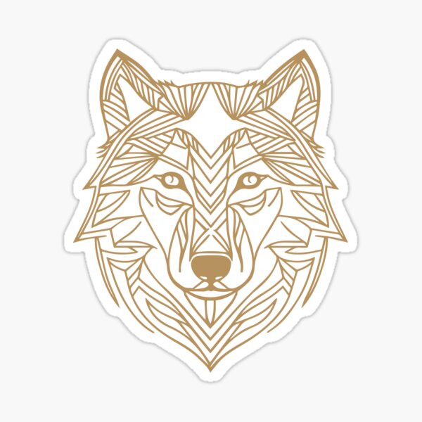 "creative animal wolf" Sticker for Sale by DD215 | Redbubble