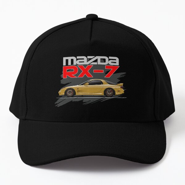 "Mazda Rx7 FD3S yellow TE37 wheels " Cap for Sale by myteekingdom ...