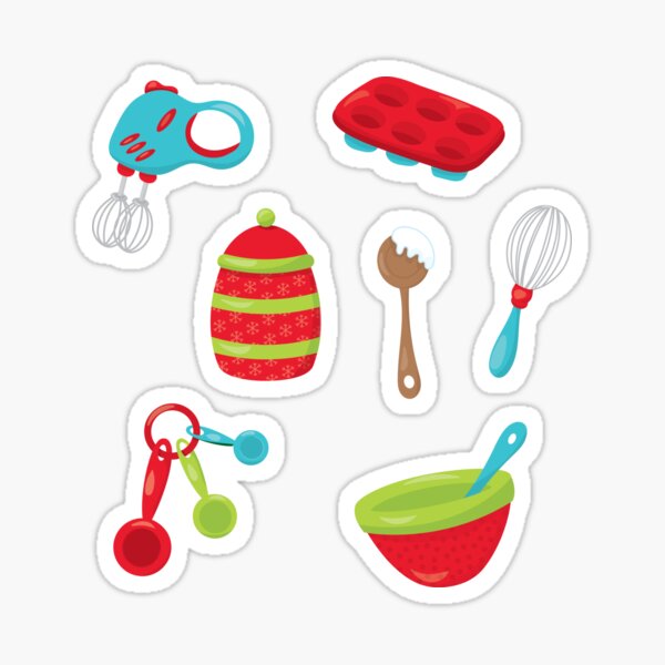 "Baking Utensils" Sticker for Sale by choisanezine | Redbubble