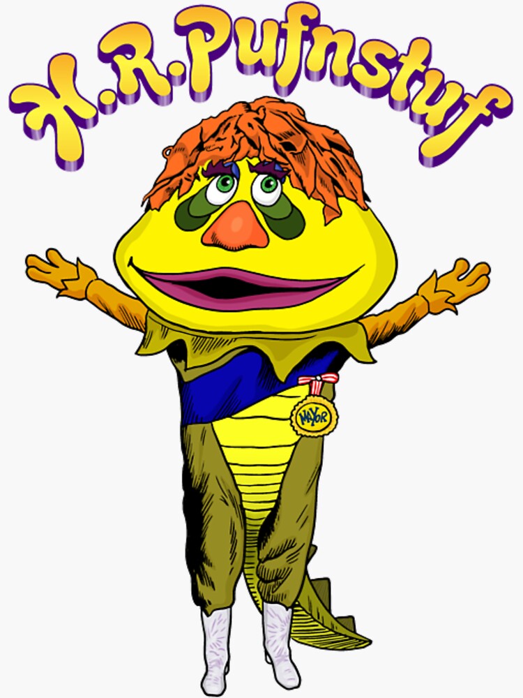 "H.R. PUFNSTUF" Sticker for Sale by dagmarreldy | Redbubble