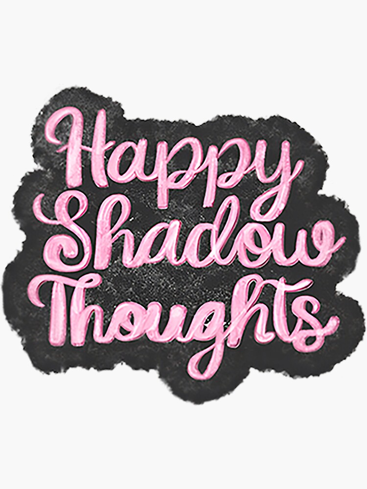 "Happy Shadow Thoughts" Sticker for Sale by DaisyMorrison | Redbubble