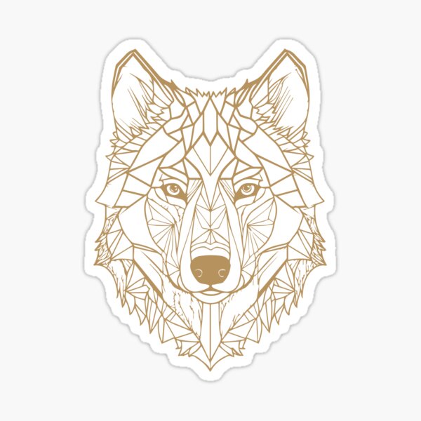 "creative animal wolf" Sticker for Sale by DD215 | Redbubble