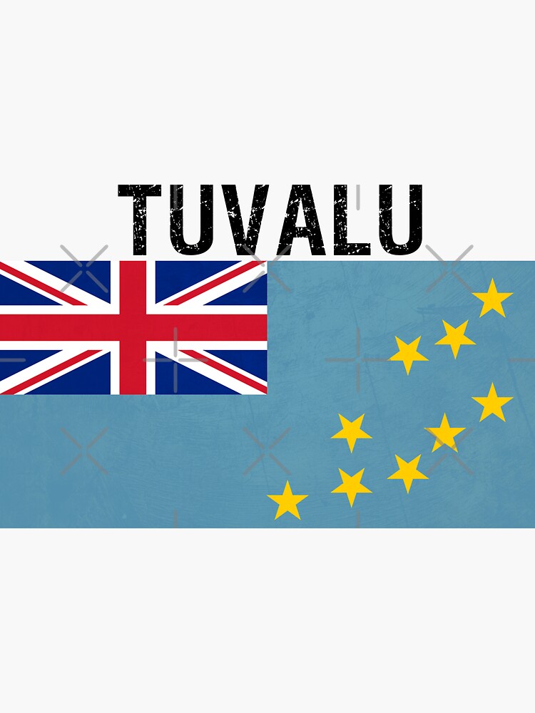 "Old Classic tuvaluan Flag ,Tuvalu Team" Sticker for Sale by EpicMaps ...