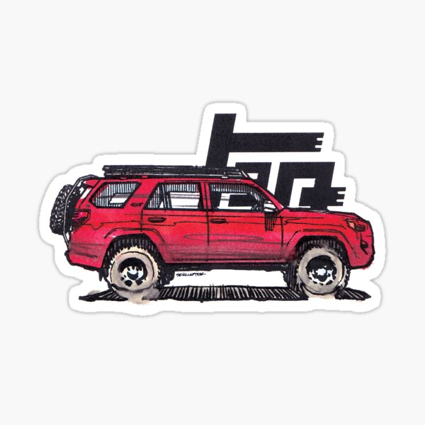 4 Runner Stickers | Redbubble