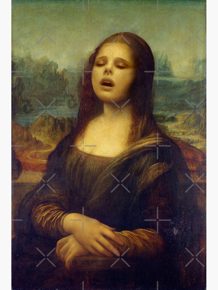 "Moana Lisa, Mona Lisa moaning" Sticker for Sale by Rz-Fz | Redbubble