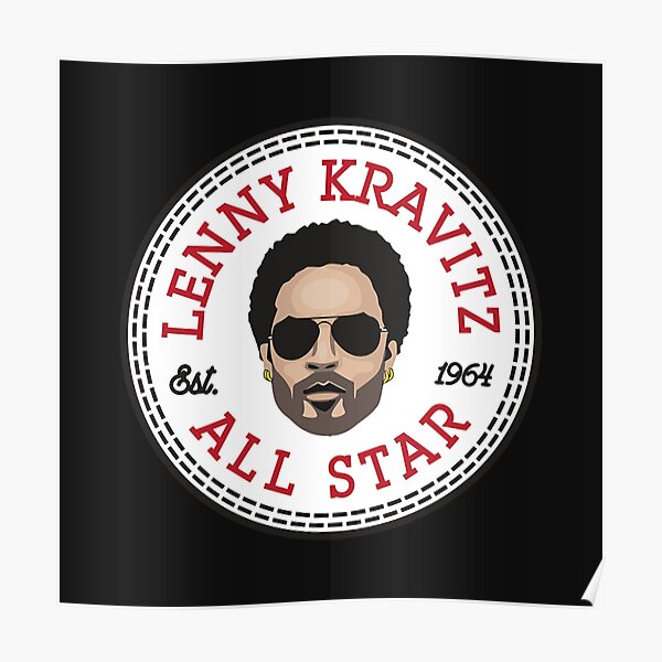 "lenny kravitz all star converse logo" Poster for Sale by camoflaje ...