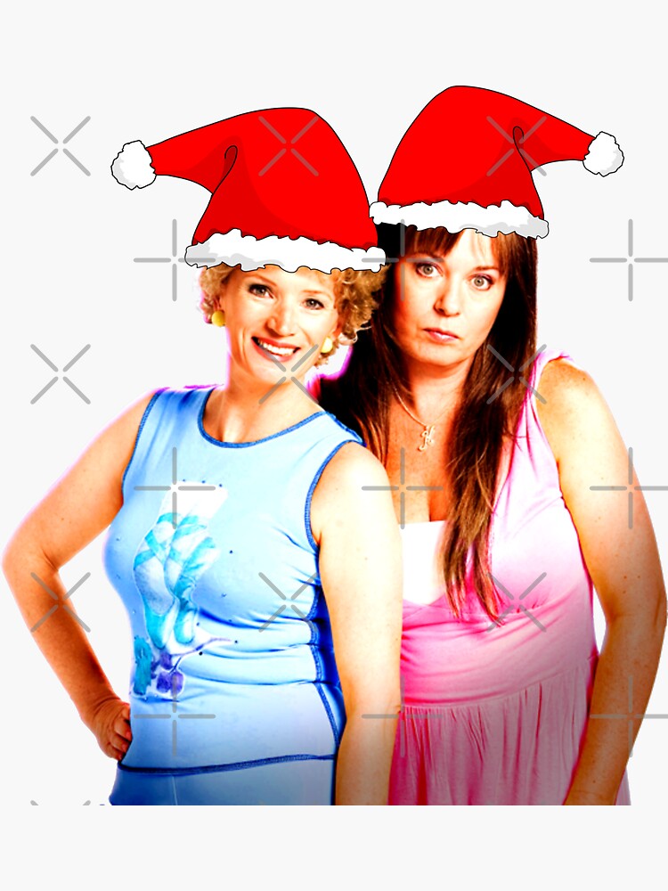 "Kath And Kim | Christmas girls" Sticker for Sale by lazzy-artist ...