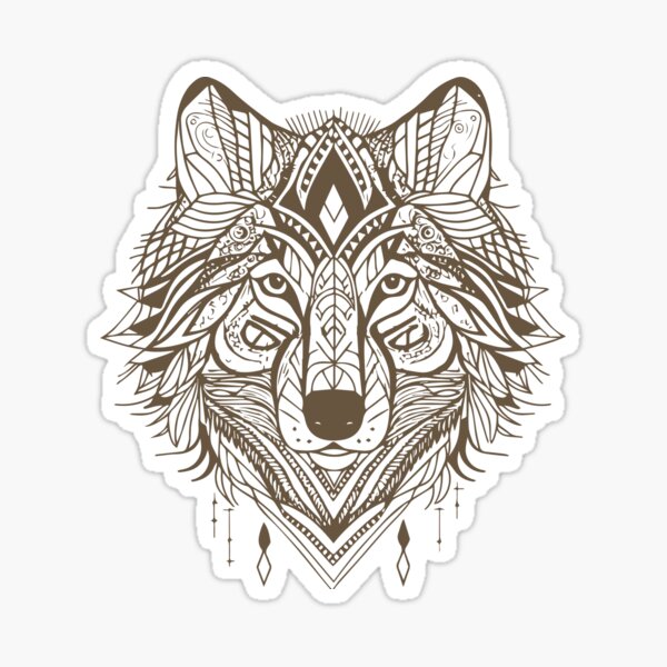 "creative animal wolf" Sticker for Sale by DD215 | Redbubble