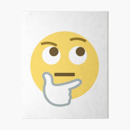 "Thinking Face Emoji-'Are you sure' Emoji" Art Board Print for Sale by ...