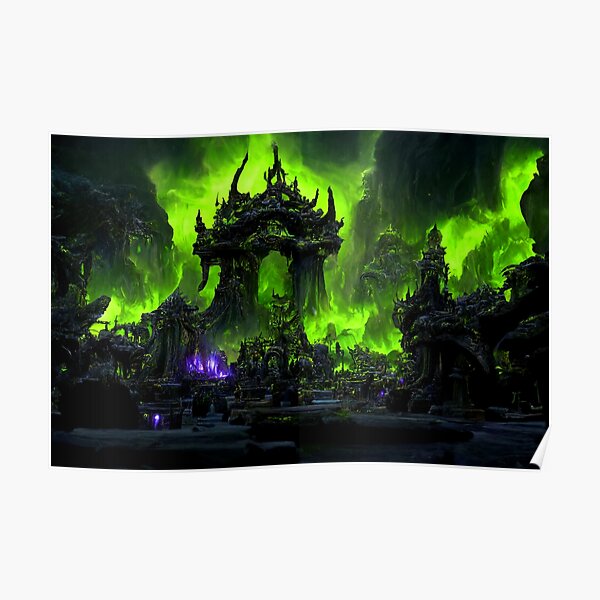 "Dark Fantasy Landscape World of Warcraft Feel by RudeKittenDesigns ...