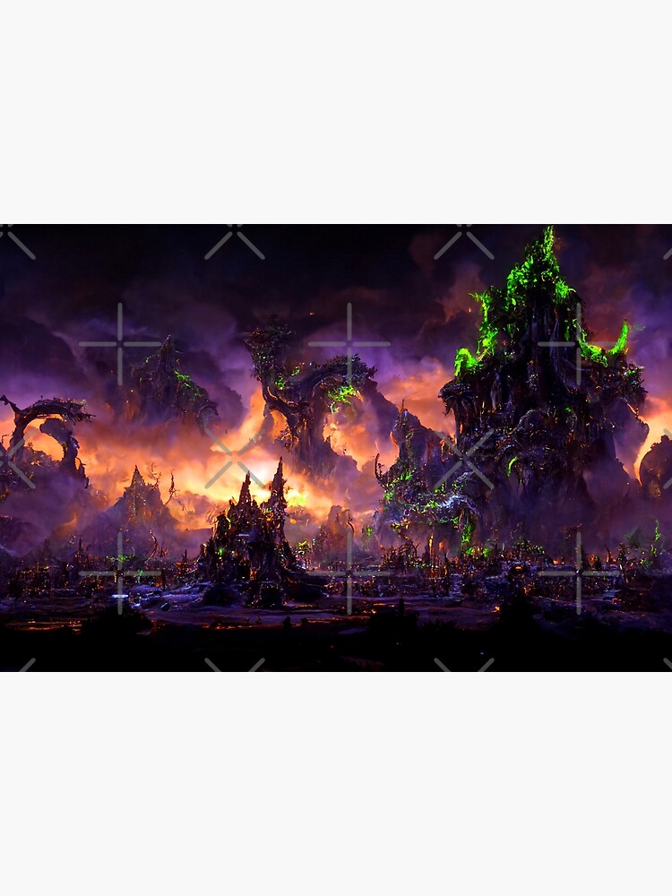 "Dark Fantasy Landscape World of Warcraft Feel by RudeKittenDesigns ...