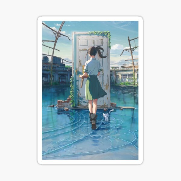 "Suzume and Door" Sticker for Sale by toussaintelisa | Redbubble
