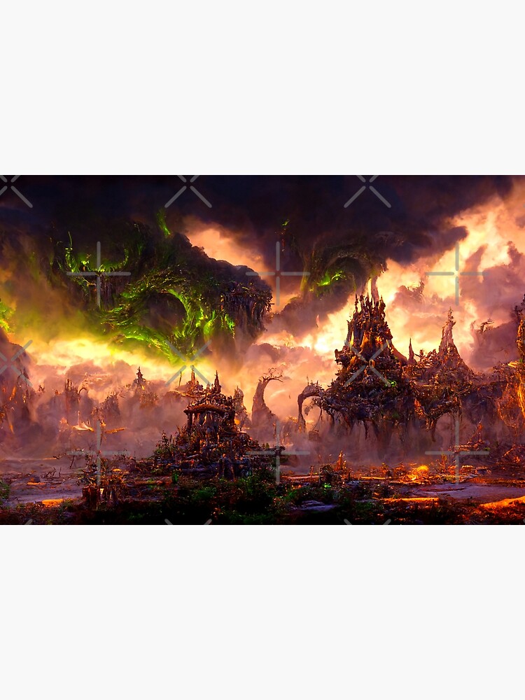 "Dark Fantasy Landscape World of Warcraft Feel by RudeKittenDesigns ...