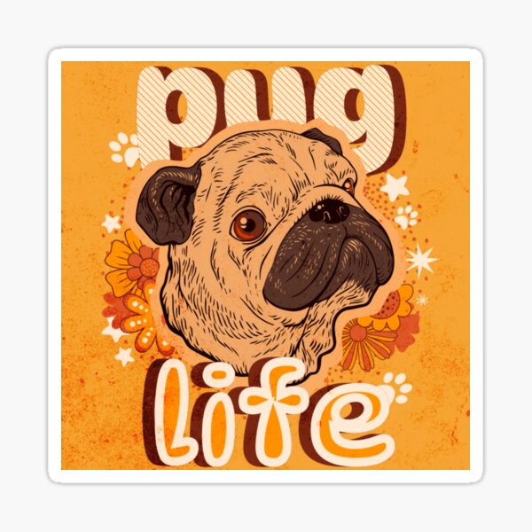 "Pug Life" Sticker for Sale by Ghanshyam03 | Redbubble
