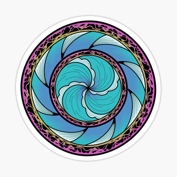 "Whirlpool and clouds" Sticker for Sale by JaMuarDiVine | Redbubble