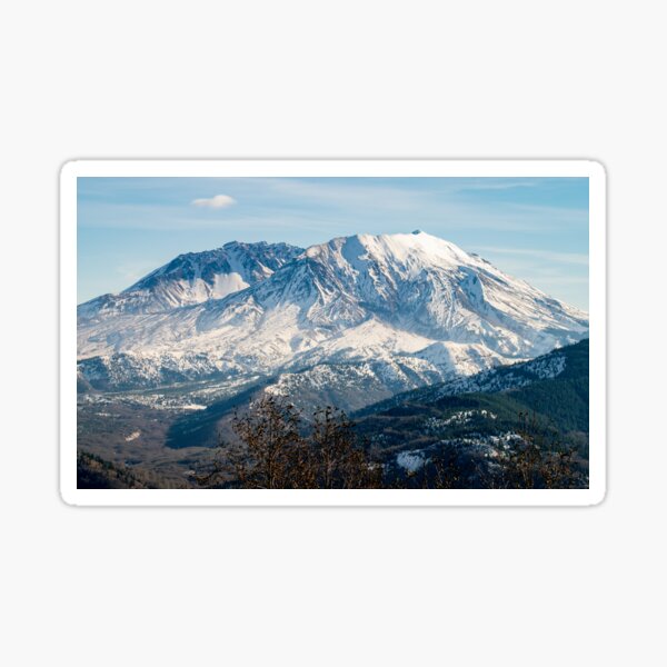 "Mt. St. Helens Profile" Sticker for Sale by ArtGalt | Redbubble