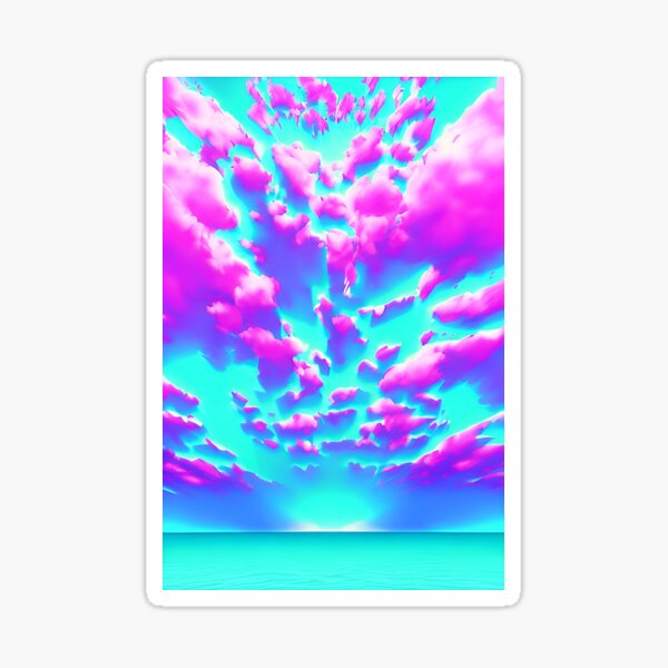 "Beautiful Vaporwave Vapor Wave Design" Sticker for Sale by StickerBird ...