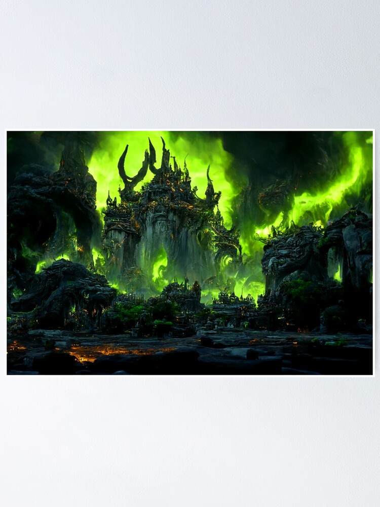 "Dark Fantasy Landscape World of Warcraft Feel by RudeKittenDesigns ...