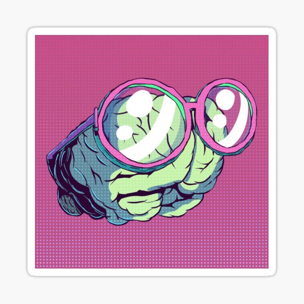 "Big Brain" Sticker for Sale by KrazyScientist | Redbubble