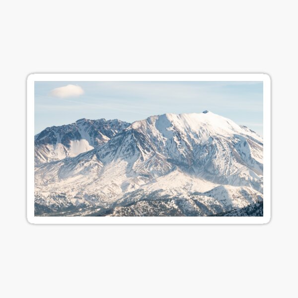 "Mt. St. Helens Faces" Sticker for Sale by ArtGalt | Redbubble