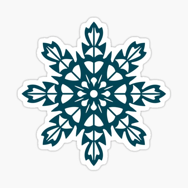 " Snowflake" Sticker for Sale by stylishdzign | Redbubble