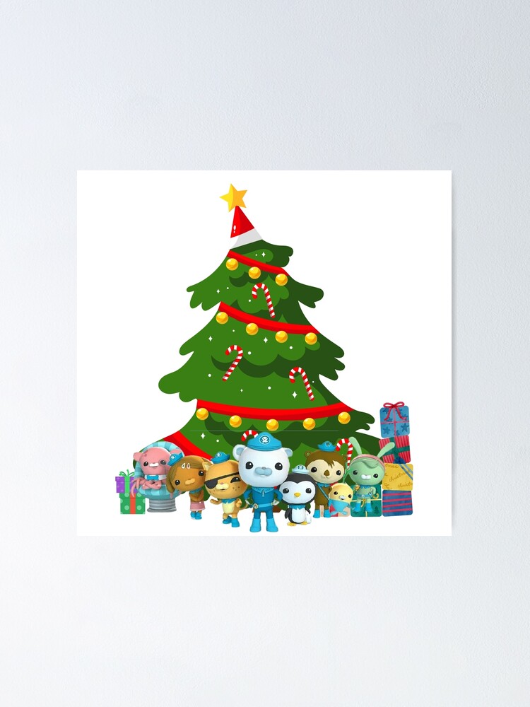 Christmas Kwazii Octonauts Poster For Sale By Nimxl Redbubble