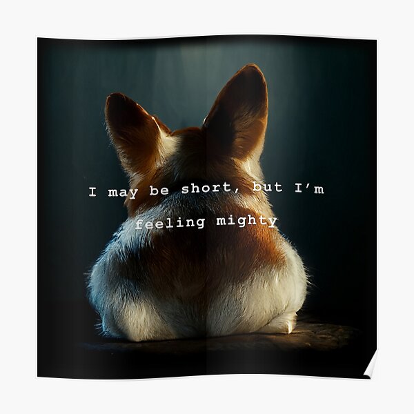 "Corgi Art with Clever Funny Quotes for Short People by Rude Kitten ...
