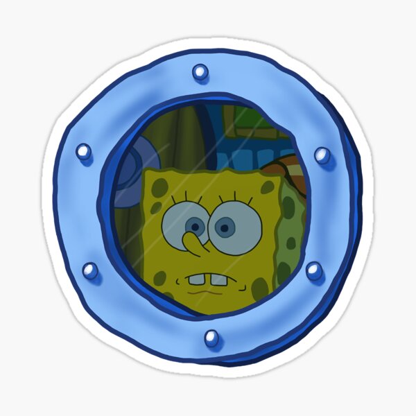 "Spongebob Window " Sticker for Sale by CoolOldStyled | Redbubble